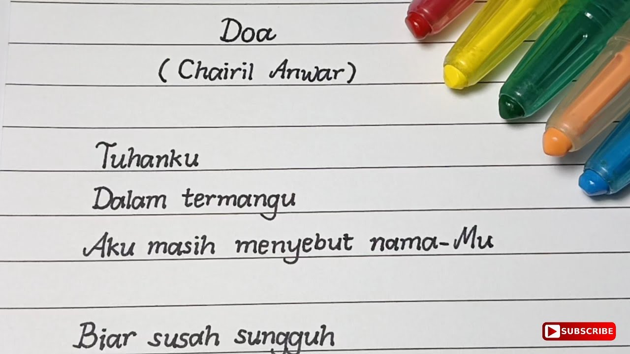 Tulisan Tangan Bagus, Rapi, Indah dan Bersih | Puisi Menyambut Ramadan ...