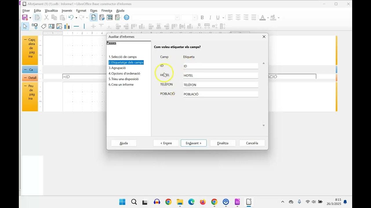 Crear un informe LIBREOFFICE BASE - YouTube