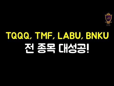 3배 레버리지 전 종목 대성공! l TQQQ, TMF, LABU, BNKU - YouTube