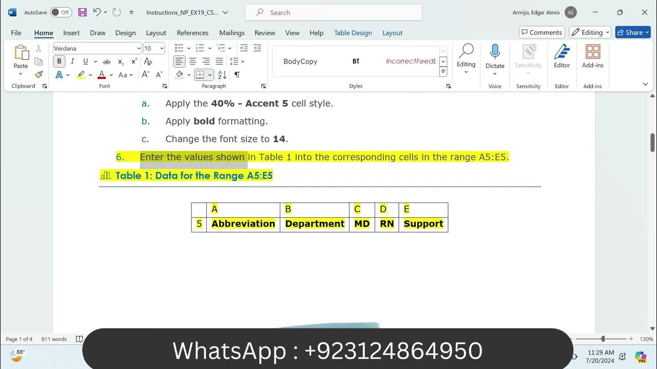 New Perspectives Excel 2019 | Modules 1-4: SAM Capstone Project 1a ...