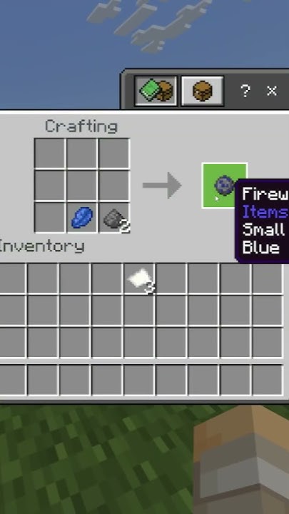 How To Make Blue Firework Rockets In Minecraft #Shorts - YouTube