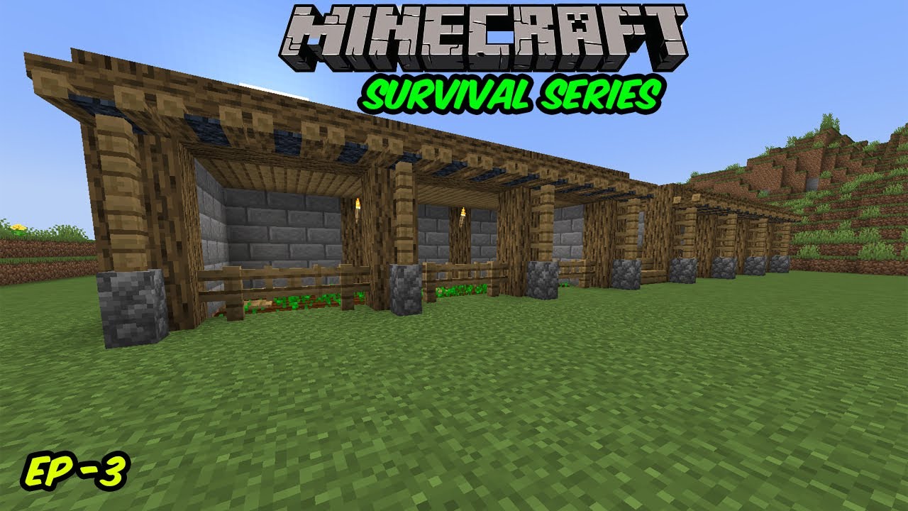 MINECRAFT | THE HOUSE Sheep and Cow | SURVIVAL SERIES | PART 03 - YouTube
