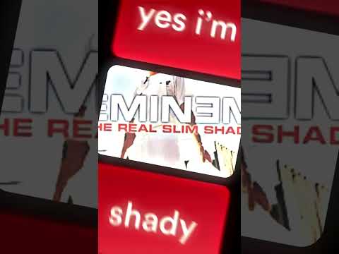 Cause am slim shady as am the real shady other slim shadys are just ...