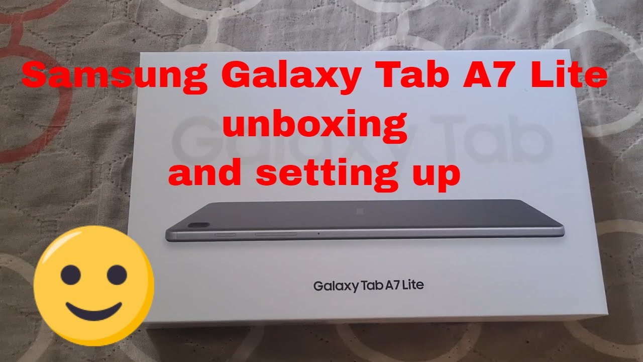 Samsung Galaxy Tab A7 Lite unboxing and setting up - YouTube