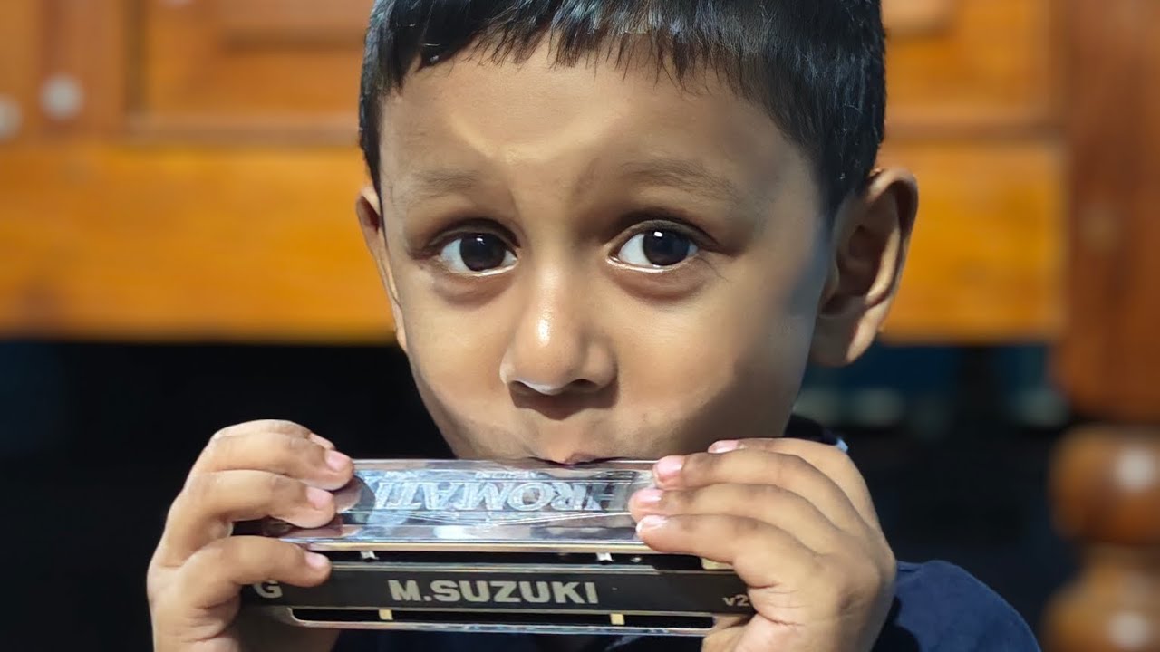 Little Boy Playing Harmonica||Harmonica Class ||Harmonica Tutorial - YouTube