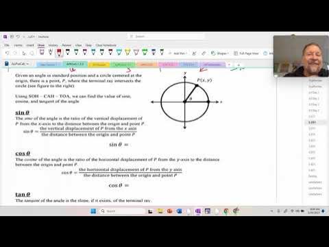 Coordinate plane trig day 1 - YouTube