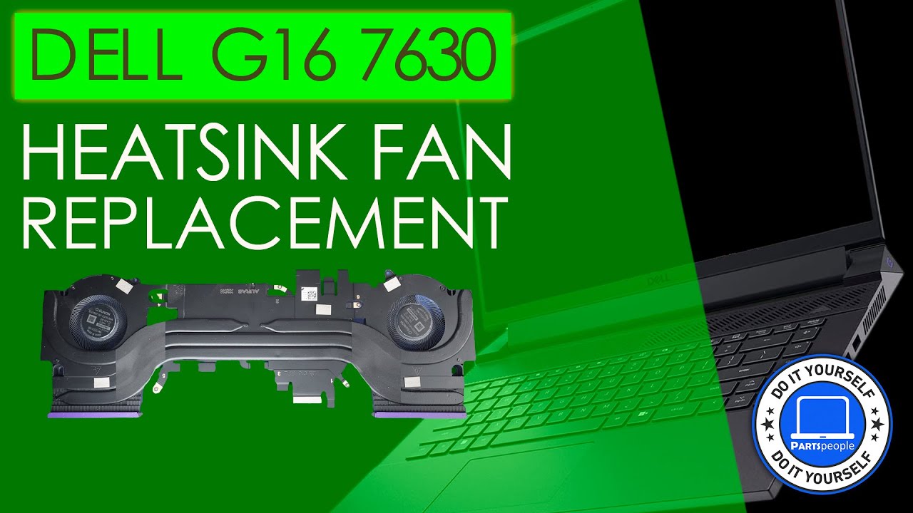 How To Replace Your Heatsink Fan Assembly | Dell G16 7630 - YouTube
