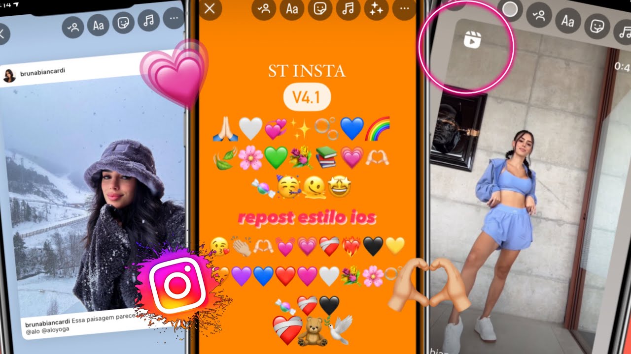 INSTAGRAM estilo iPHONE 2024 | REPOST MENÇÃO IGUAL iOS + REPOST REELS ...