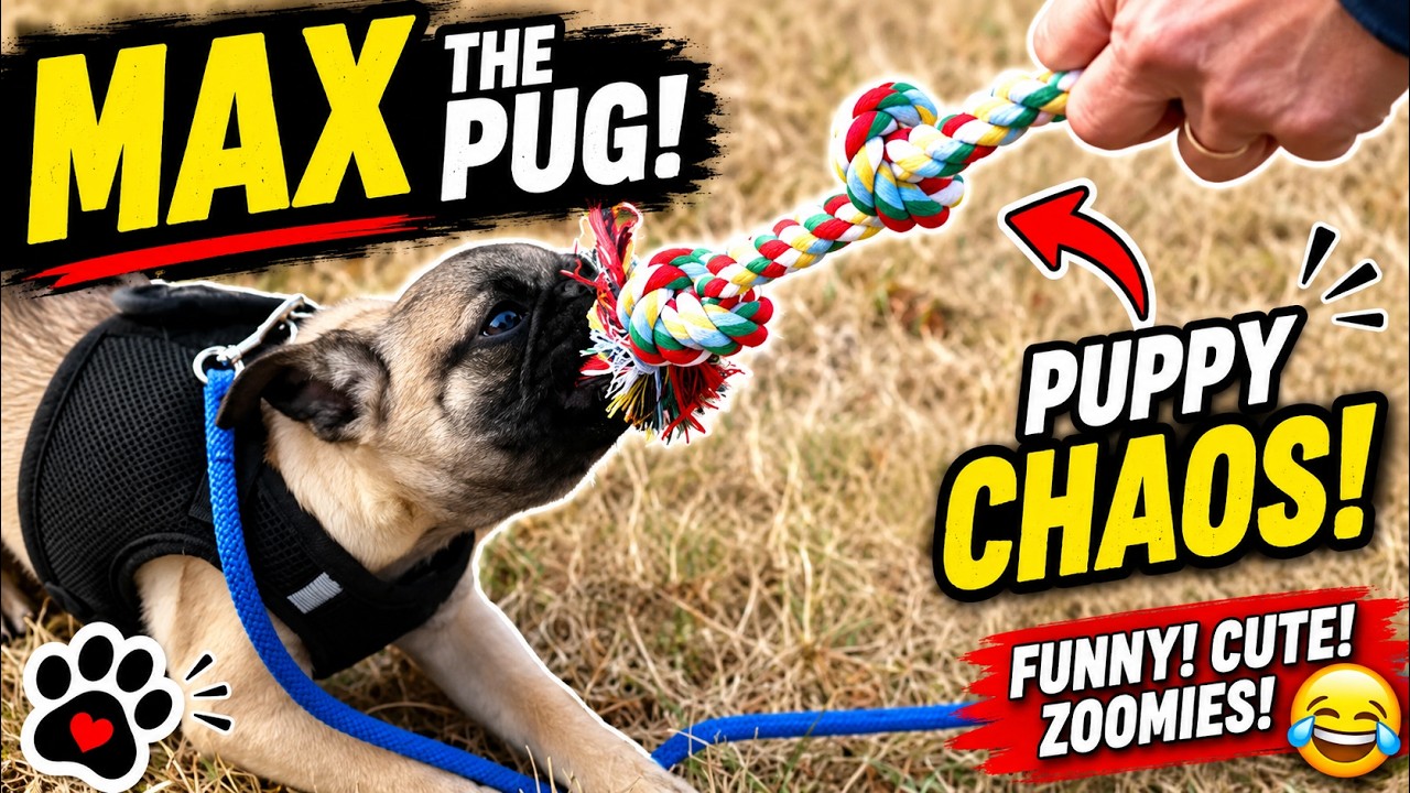 Max the Pug Puppy Video Compilation - YouTube
