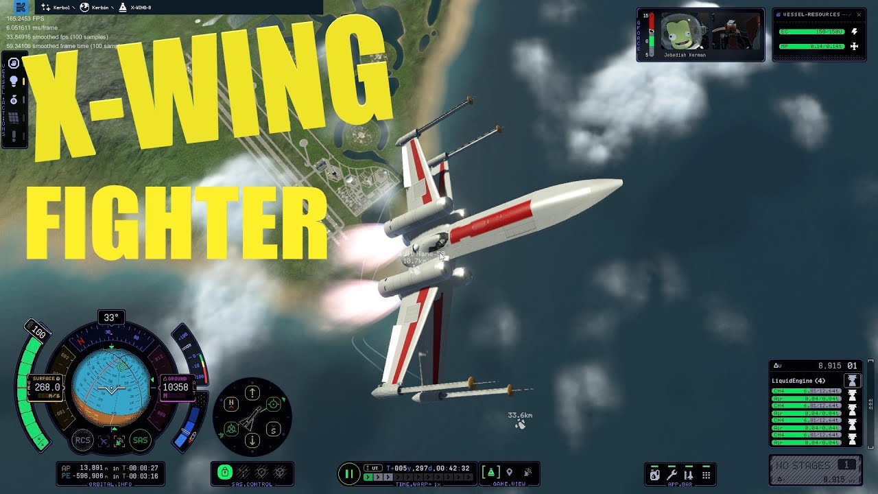 KSP2: Building and Flying an X-Wing Fighter!!! - YouTube