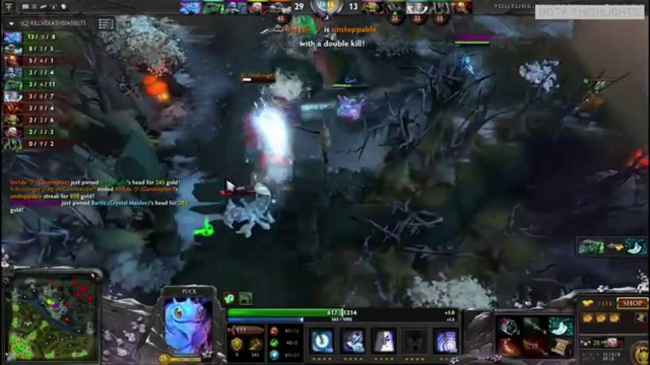 Dota 2 Highlights - s4 Puck Dota 2 gameplay - YouTube