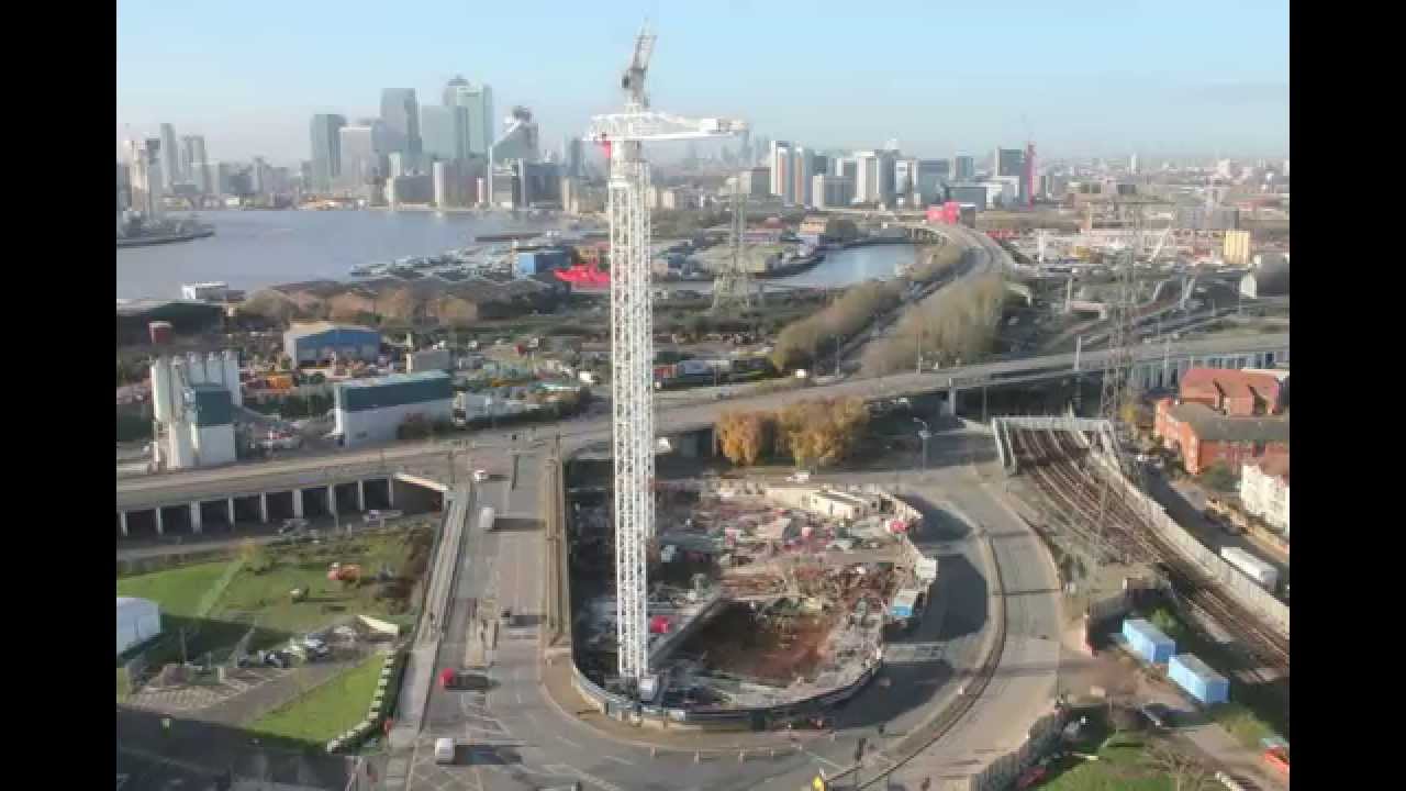 Hoola London construction site December 2014 - YouTube