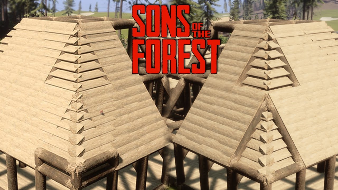 How To Make Corner Roofs Hips Sons Of The Forest Youtube