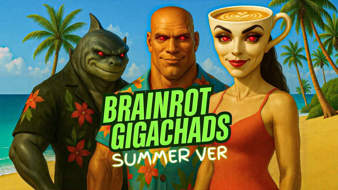 BRAINROT GIGACHADS RAP - Summer Beach Version | Mochi Planet Release ...