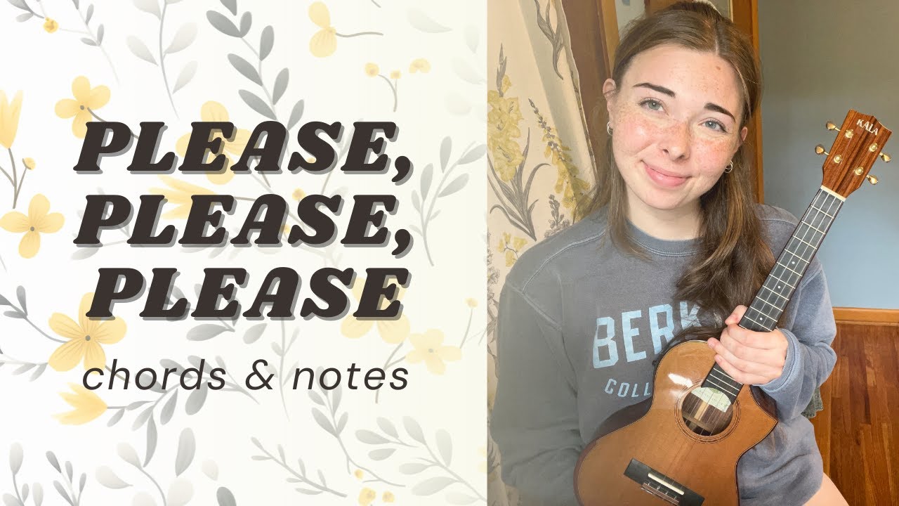 How to Play Please, Please, Please by Sabrina Carpenter Ukulele (Chords ...