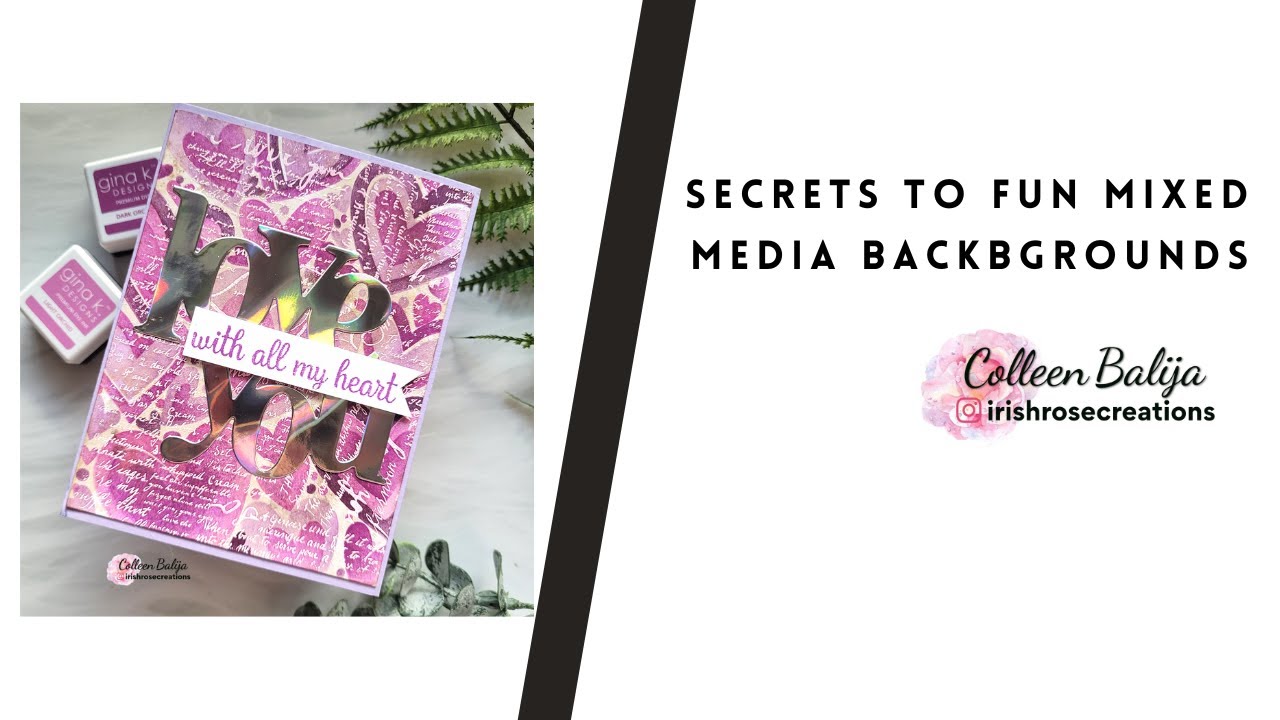 My Secrets to Fun Mixed Media Backgrounds - YouTube