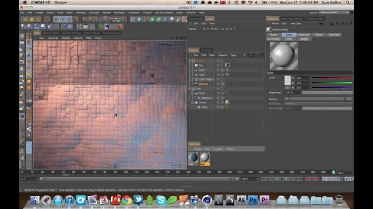 C4D Tutorial - Mograph Cube Ocean - YouTube