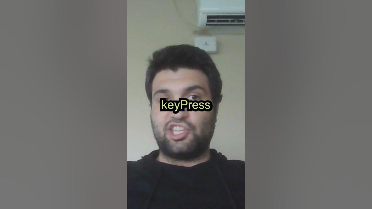Difference between keyPress and keyDown event! #javascript - YouTube