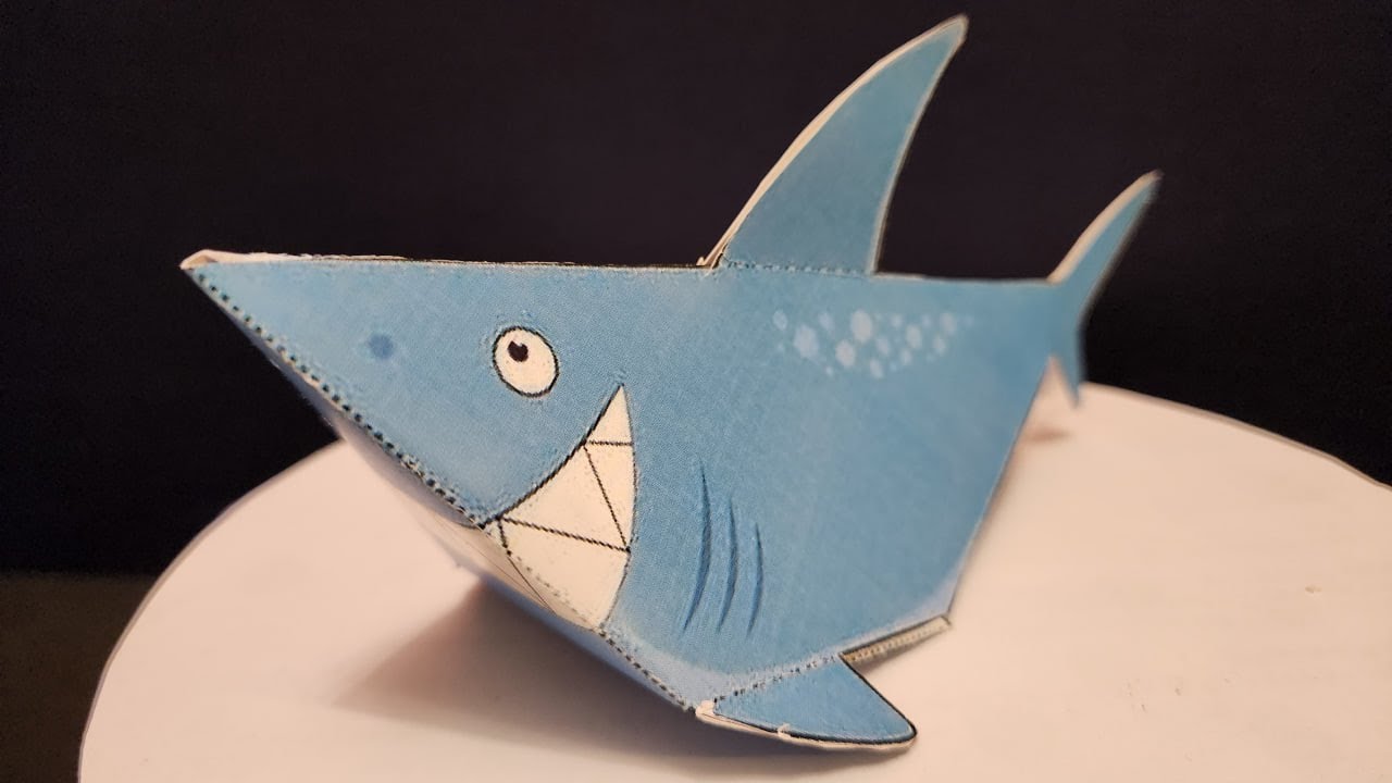 DIY Cardboard Shark Craft | Easy and Fun Tutorial - YouTube