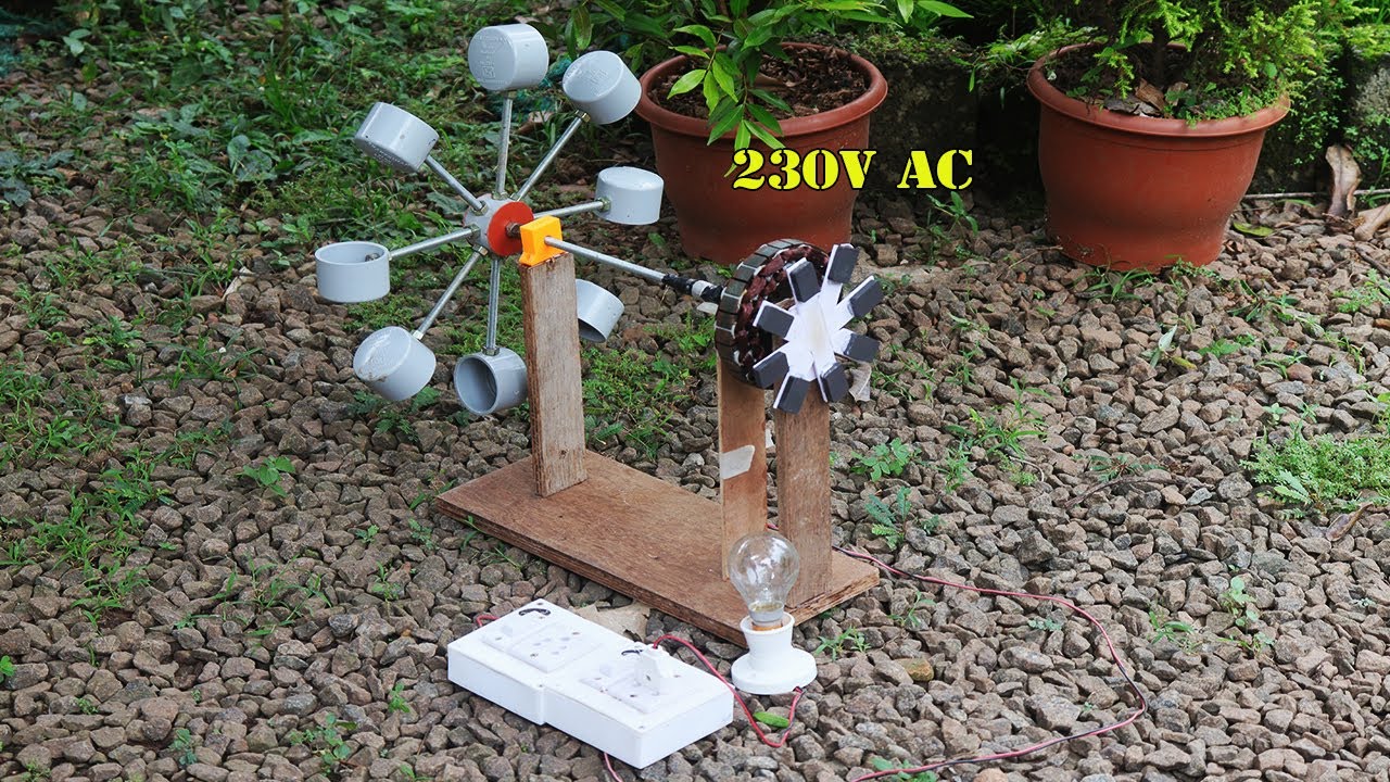 I Turned Ceiling Fan Motor Into Hydroelectricity Generator Make i-turned-ceiling-fan-motor-into-hydroelectricity-generator-make