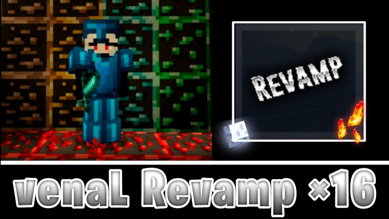 venaL Revamp [x16] ~PVP Texture Pack~ (MCPE, WIN10, Xbox) - YouTube