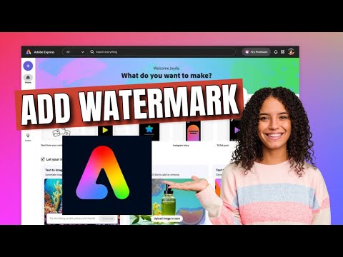 How to Add Watermark in Adobe Express 2025? - YouTube