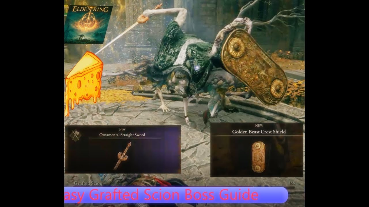 BOSS Grafted Scion Easy Guide Ornamental Straight Sword Elden Ring ...
