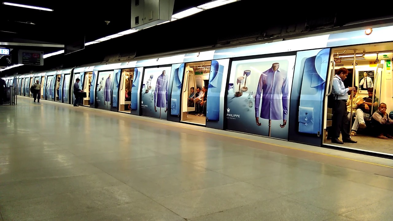 LOUIS PHILIPPE Delhi Metro Train Wrap - YouTube