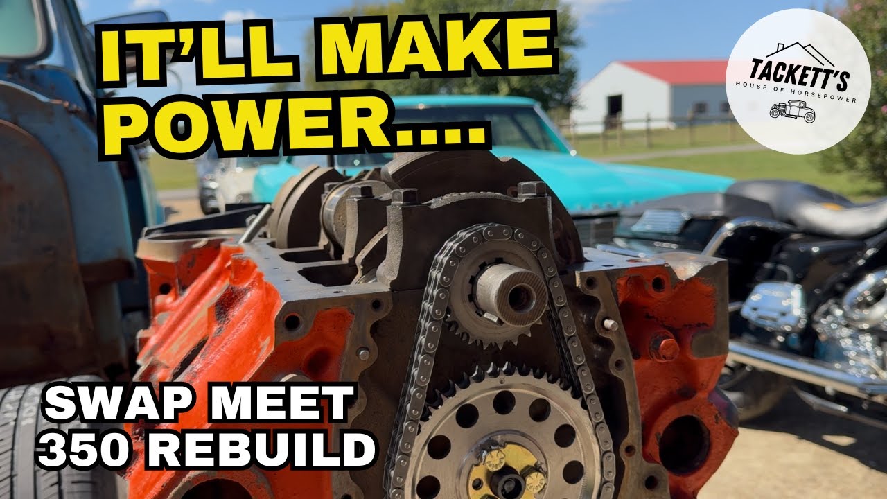 Rebuilding a small block Chevy 350 | SWAP MEET 350, It'll make power ...