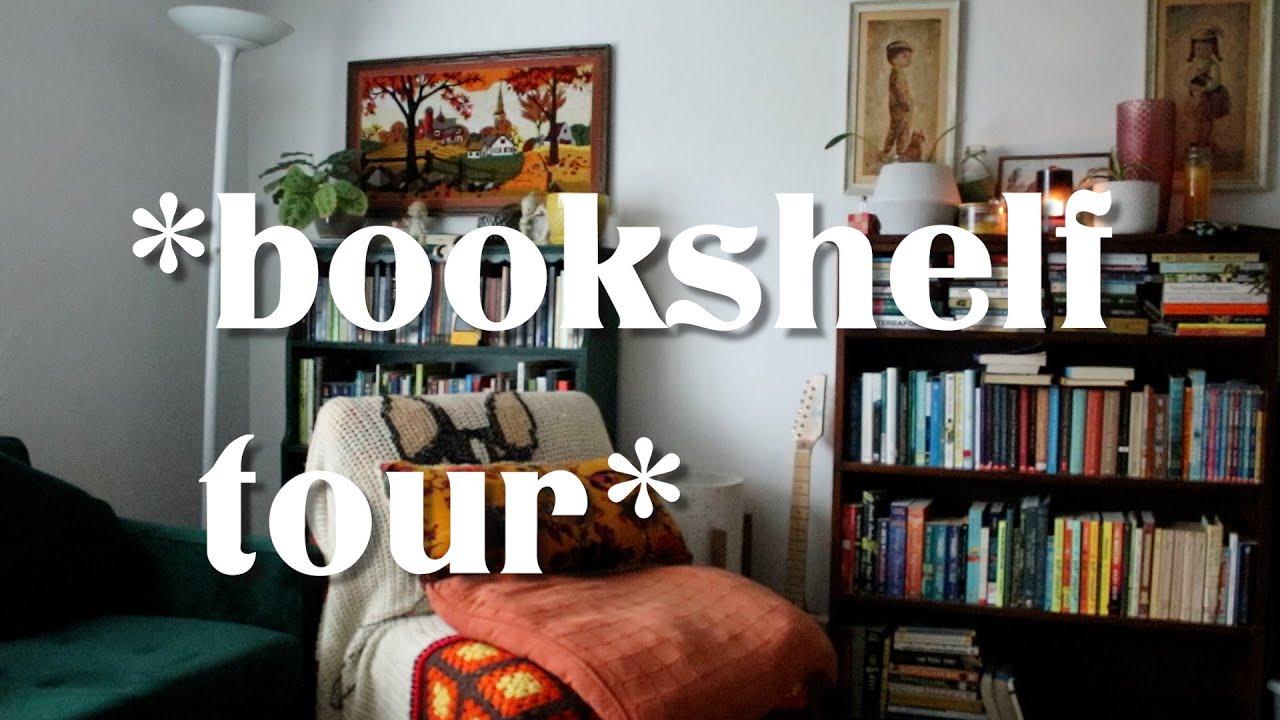 Bookshelf Tour | Books, Art, Trinkets, Indoor Plants - YouTube