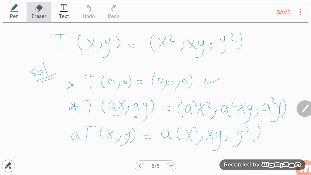 Linear Algebra session 6 Linear transformation properties and matrix ...