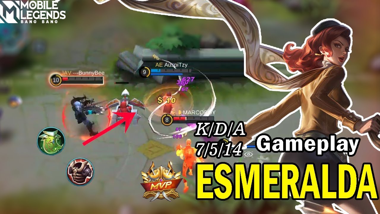 ESMERALDA SEMI-TANK BUILD MVP GAMEPLAY - MOBILE LEGENDS - YouTube