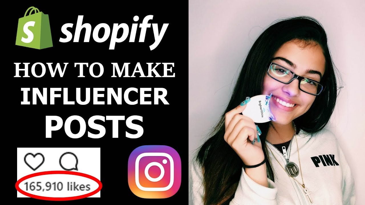 How To Make An Influencer Post (Live Example - Shopify Dropshipping ...