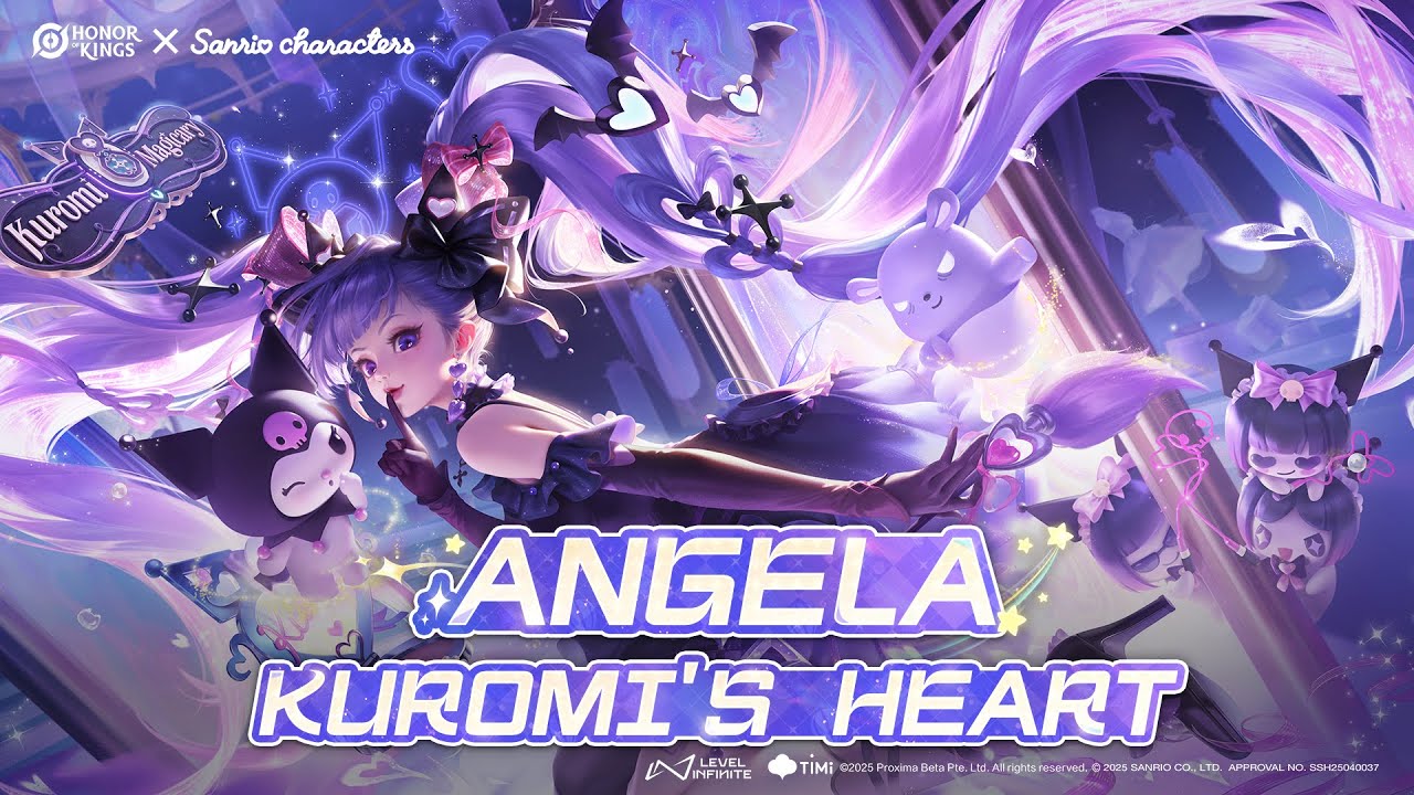 Kuromi's Heart Angela | Skin Showcase | Honor of Kings × Sanrio ...