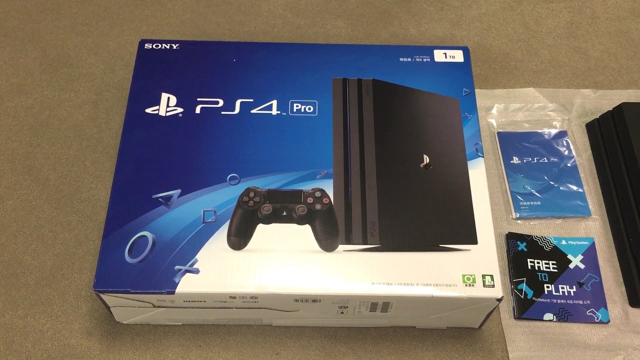 플레이스테이션4 프로 개봉영상 PS4 PRO Unboxing - YouTube