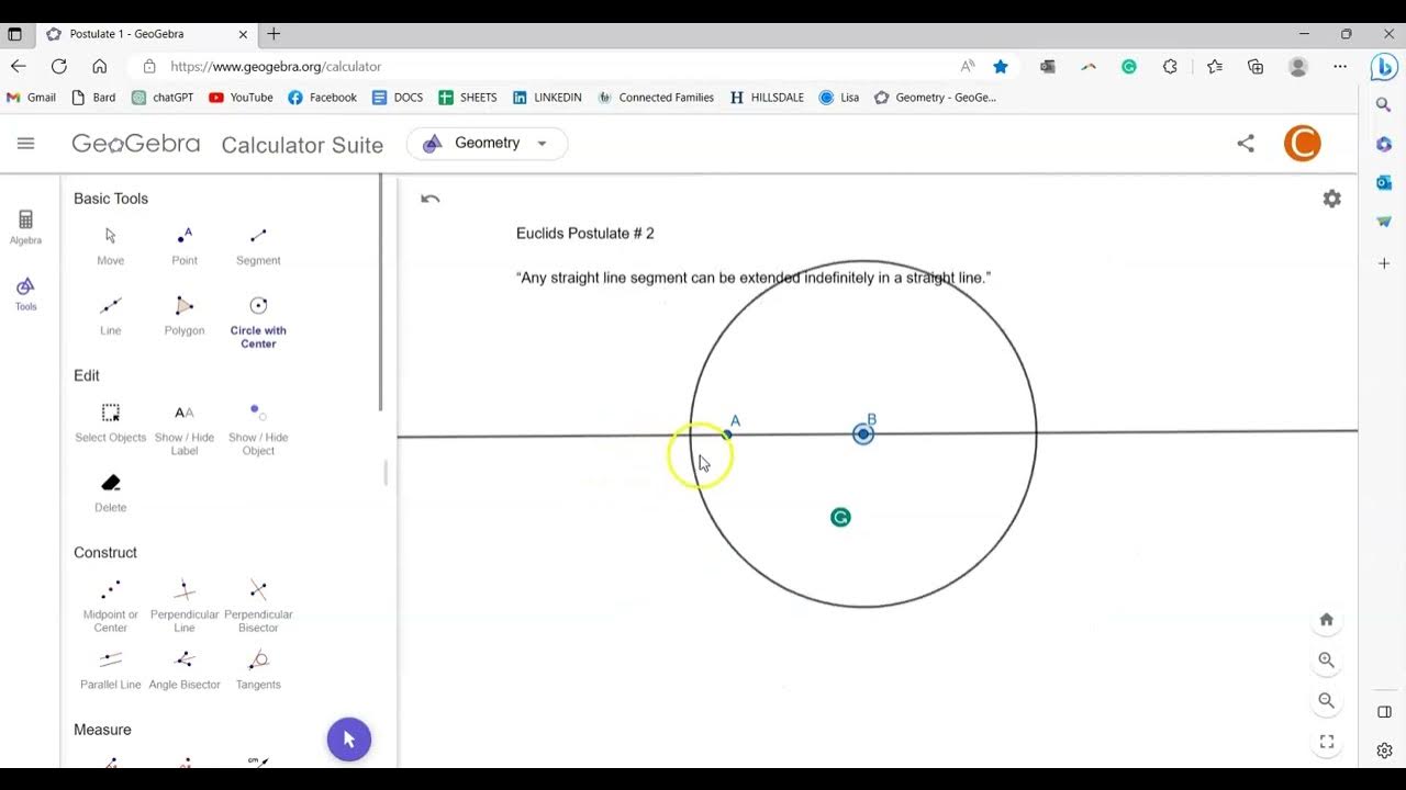 Euclid's Postulate # 2 - YouTube