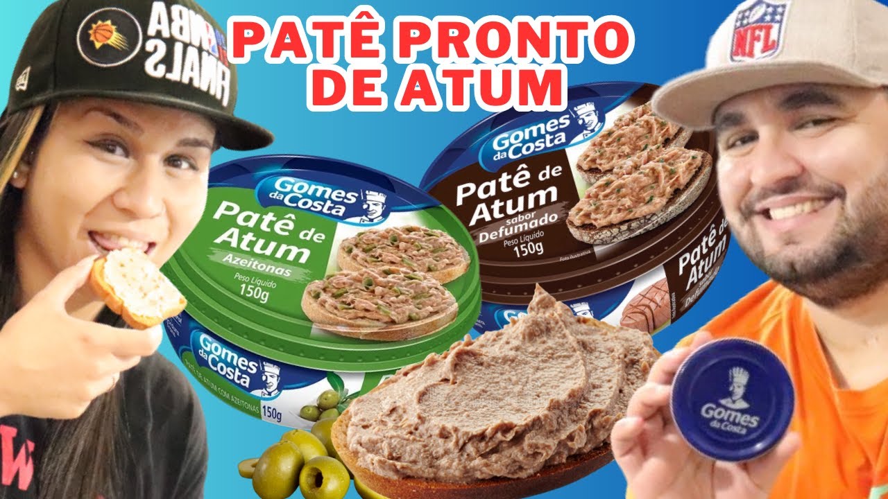 PATÊ DE ATUM GOMES DA COSTA - PRONTO NOS SABORES COM AZEITONA E ...
