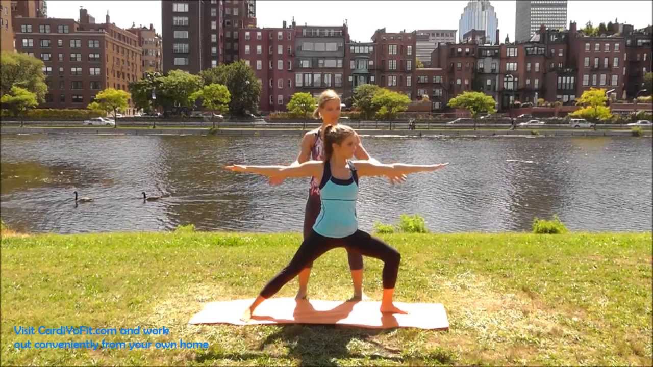 How to do Warrior Two (2) - Transition from Warrior 1 to Warrior 2 ...