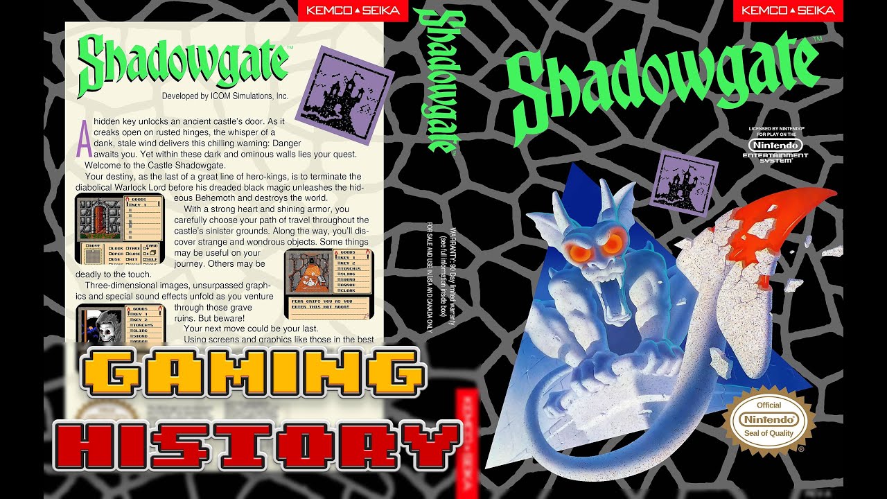 Shadowgate [NES] - The Darkest Adventure You’ll Ever Play! - YouTube