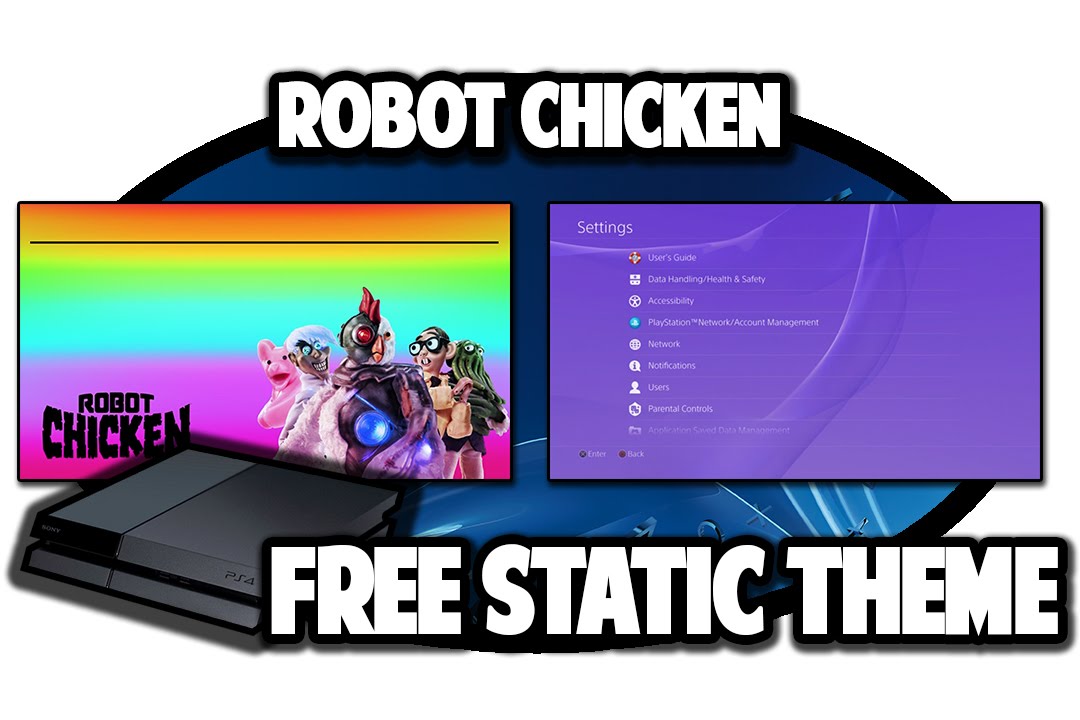 [PS4 THEMES] Free Robot Chicken Static Theme Video in 60FPS - YouTube