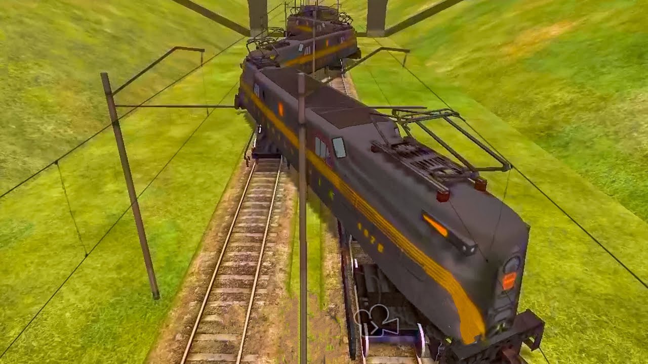 Deja Vu multi-track DRIFTING with 5 GG1 ENGINE in Train And Rail Yard ...