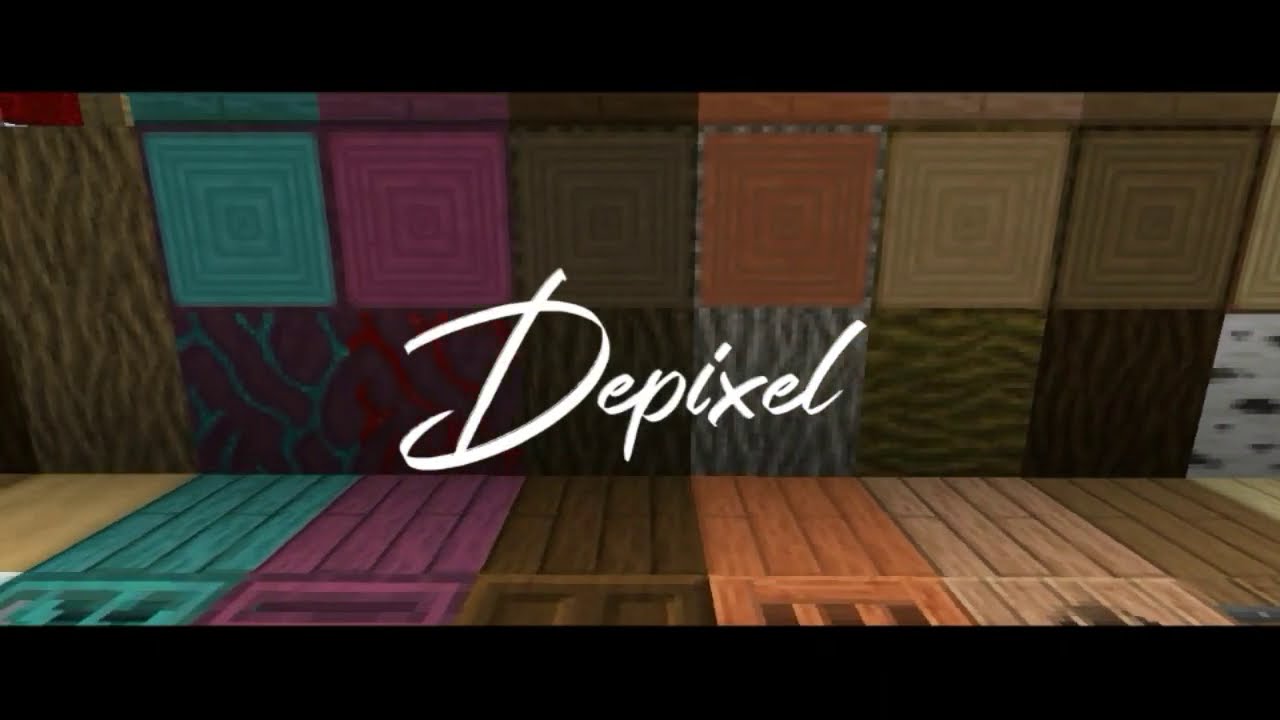 TEXTURE PACK DEPIXEL 32+32 MCPE - YouTube