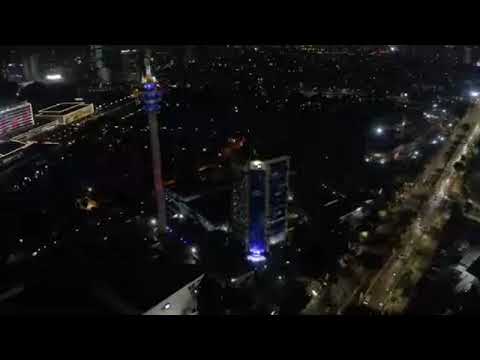 Menara TVRI di malam hari - YouTube
