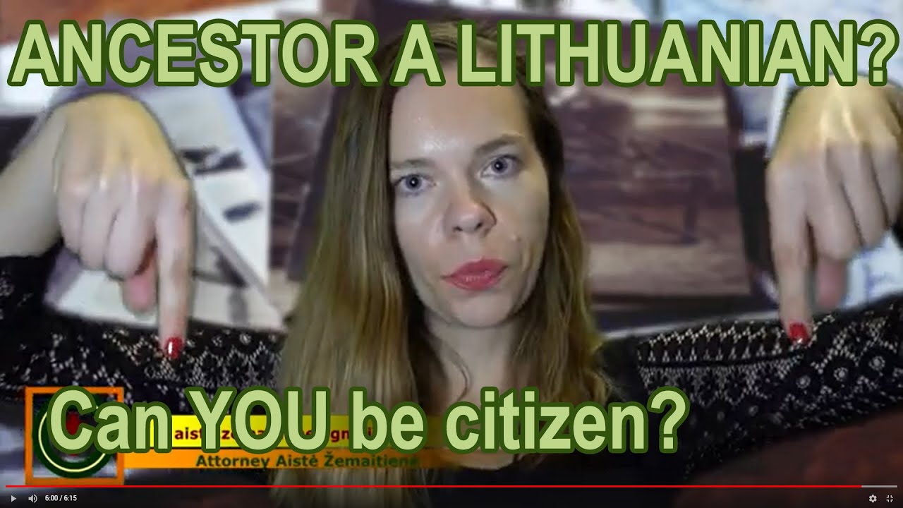 Lithuanian citizenship FAQ - YouTube