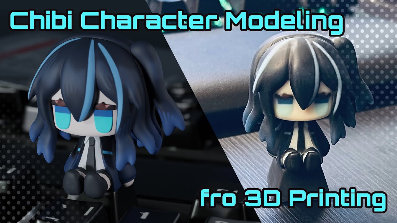 [Zbrush] Chibi Character Modeling for 3D Printing Timelapse (updated ...