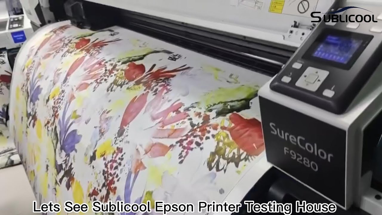 Lets See the Printing Test For Epson F9200 Sublimation Printer - YouTube