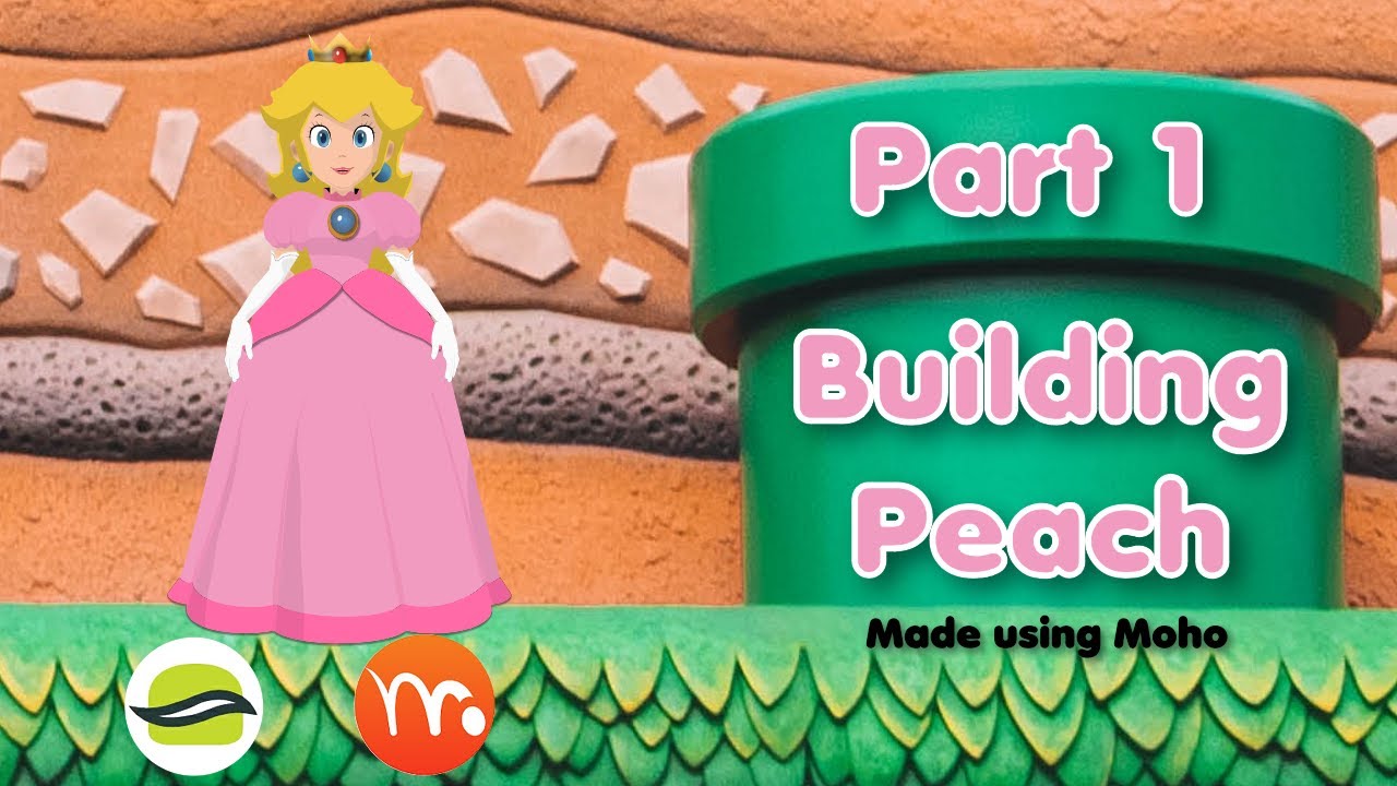 Building Princess Peach- Part 1 - 2.5D Made w/ Moho Pro 13.5 or Anime ...