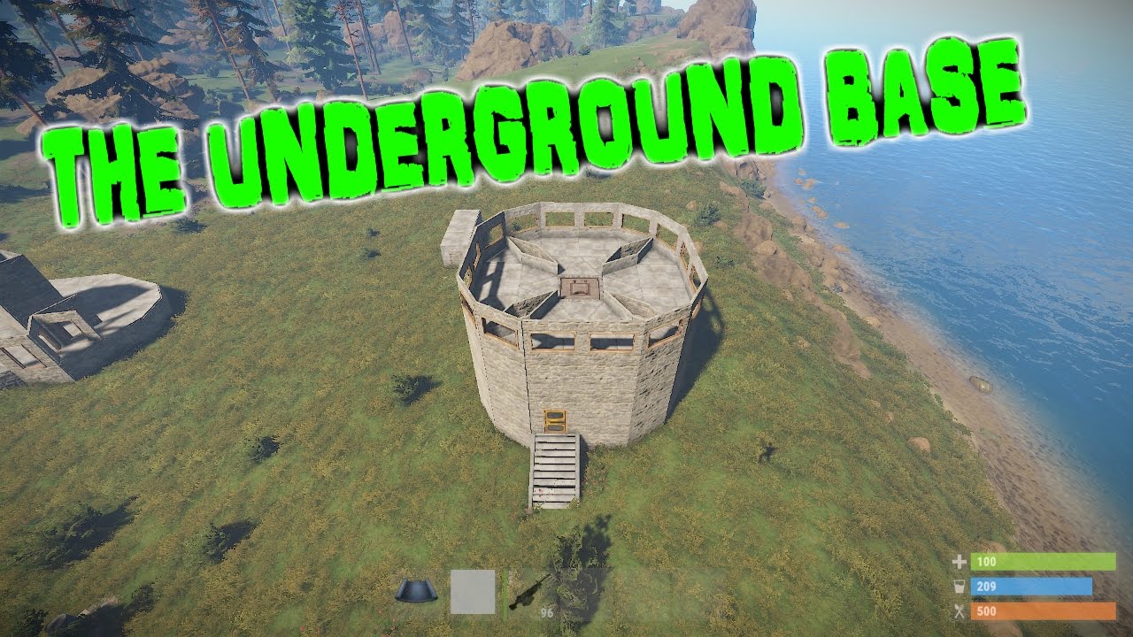 The Underground Base | Hard To Raid Solo/Duo/Trio Base | Rust - YouTube