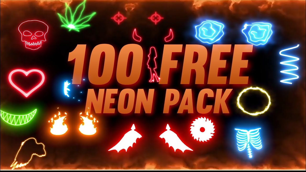 Neon Effect Pack | Neon Vfx For Kin Master | AlightMotion | Black ...