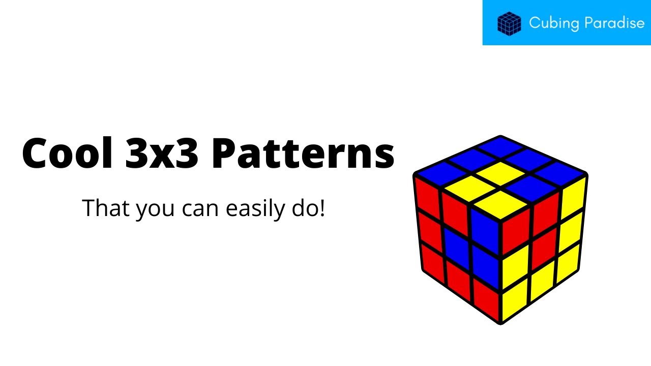 5 COOL PATTERNS FOR YOUR 3X3! - YouTube